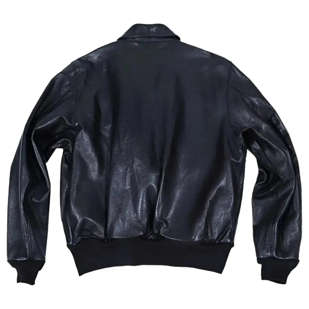 Men’s Alpha Black Goatskin A-2 Leather Jacket | Riders Republic UK
